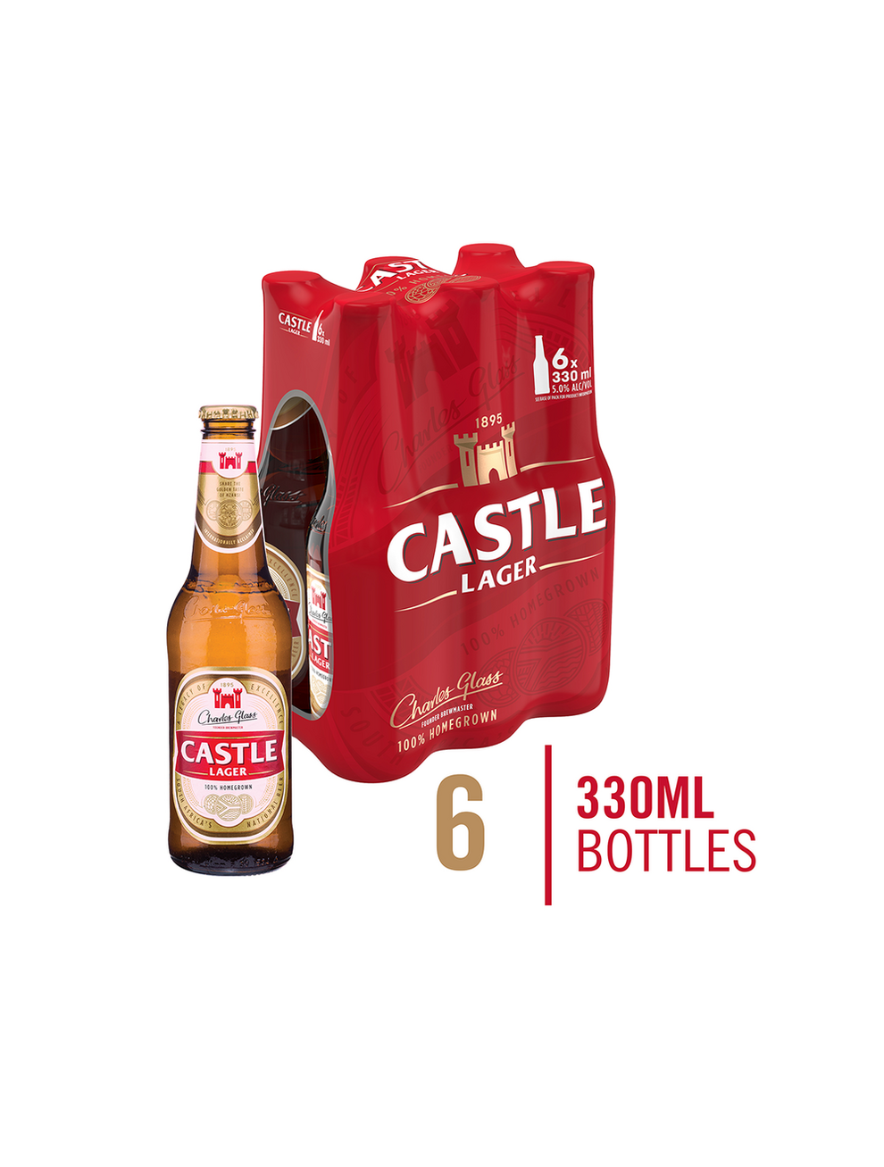 Castle Lager NRB - 330ml (6 PACK) – SA Groceries